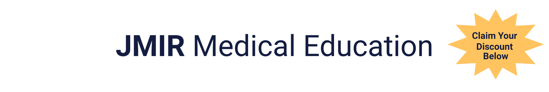 JMIR Medical Education Landing Page